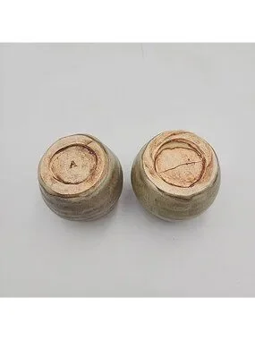 Dining | Hagiyaki Set Of 2 Japanese Handmade Green Tea Cups Pottery No ...